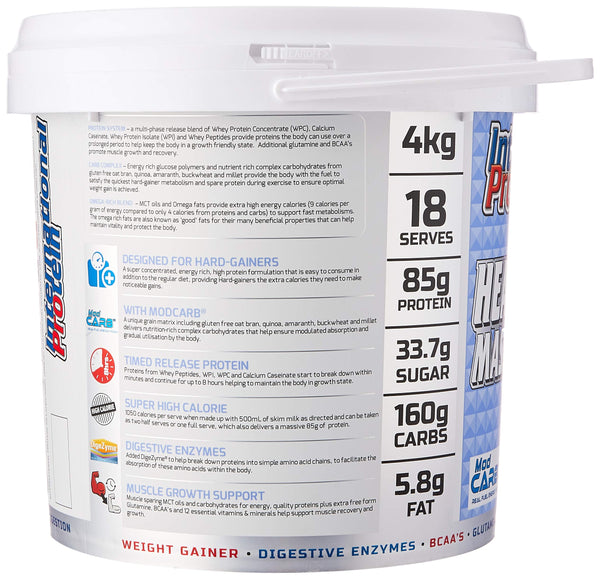 International Protein Chocolate Flavour Heavyweight Mass Gainer 4 kg ...