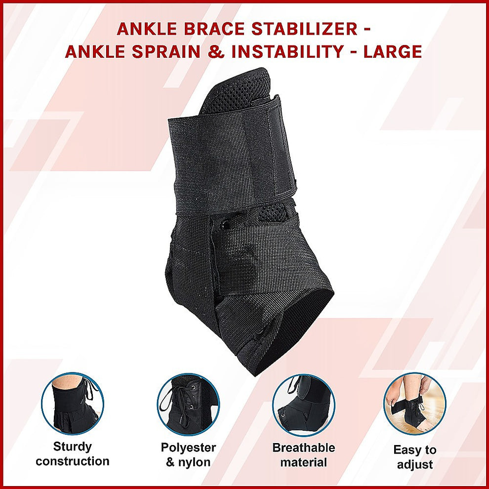 Ankle Brace Stabilizer - Large - Shop Online - Shipping Australia Wide ...